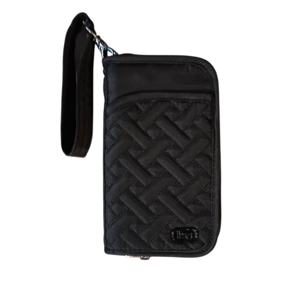 lug | Bags | Lug Tandem Zip Se Rfid Wallet In Black With A Quilted ...